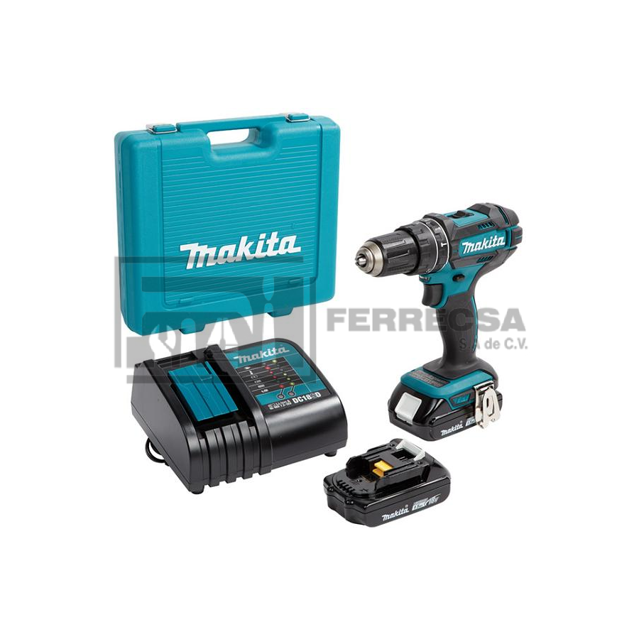 ROTOMARTILLO 1/2" 18V 1.5AMP DHP482SYE MAKITA* - Tienda Ferrecsa