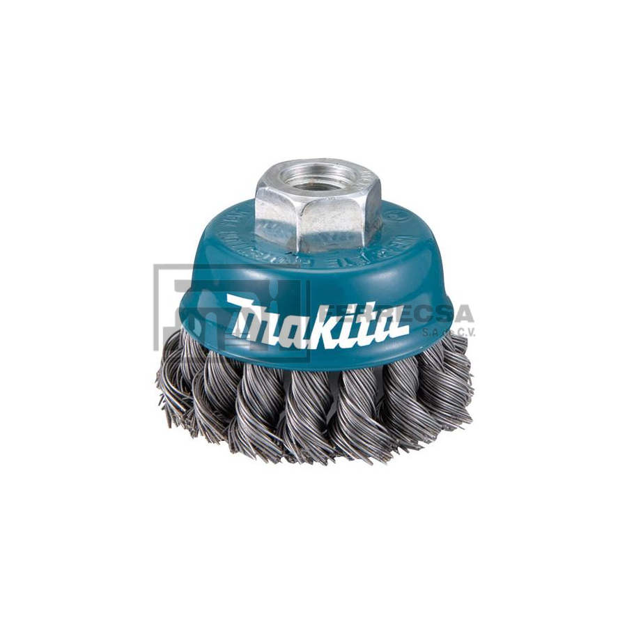 CARDA COPA TRENZADA CONICA 4" X5/8" D55326 MAKITA* - Tienda Ferrecsa
