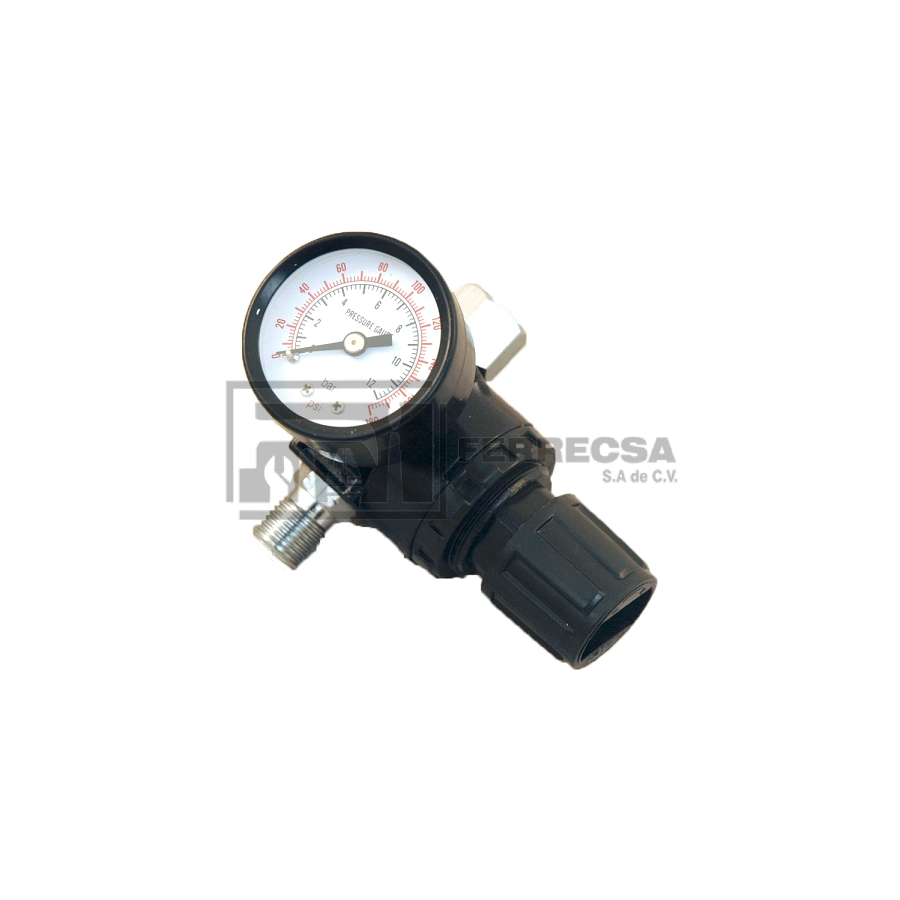 REGULADOR DE AIRE DE DIAFRAGMA CON MANOMETRO GONI 580 - Tienda Ferrecsa