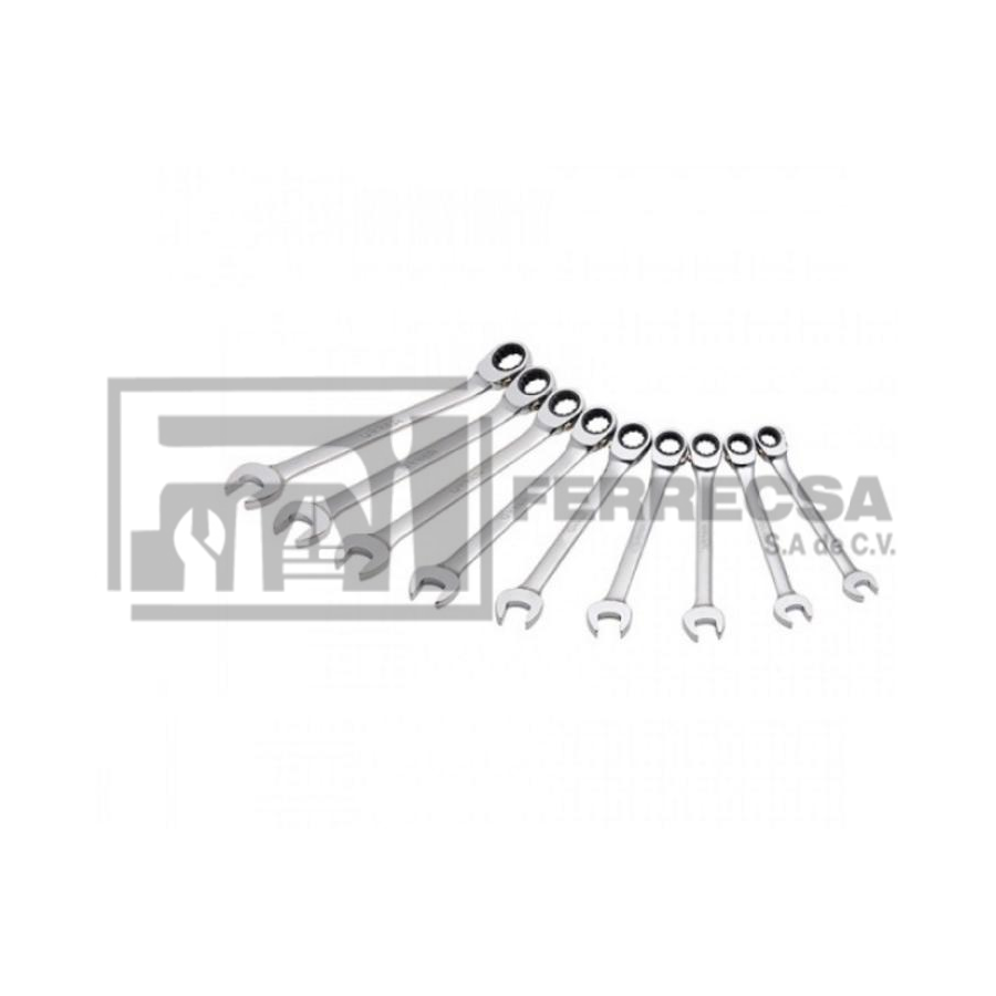 JGO LLAVES COMBINADAS MATRACA STD 9PZA URREA JLMC9R - Tienda Ferrecsa