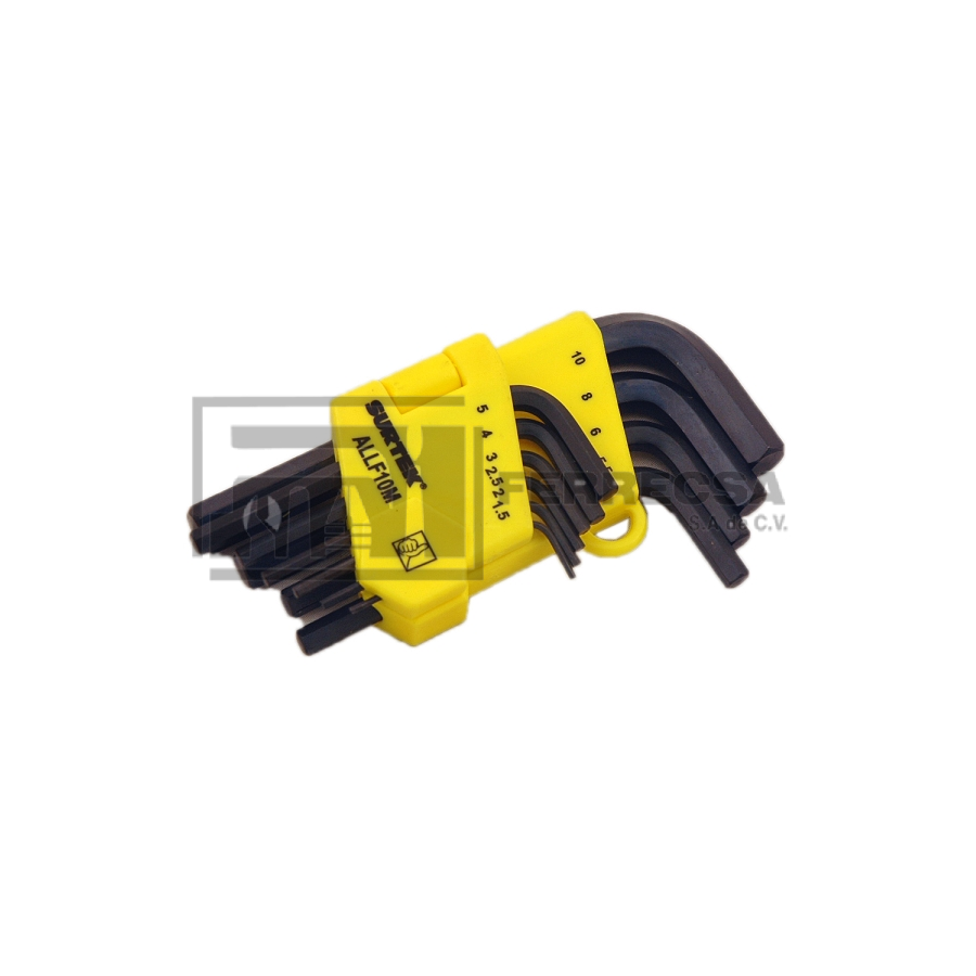 JGO 10 LLAVES ALLEN MM. SURTEK ALLF10M - Tienda Ferrecsa