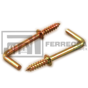 ALCAYATA ROSCADA C/TOPE DORADA 19X60T 144PZS - Tienda Ferrecsa