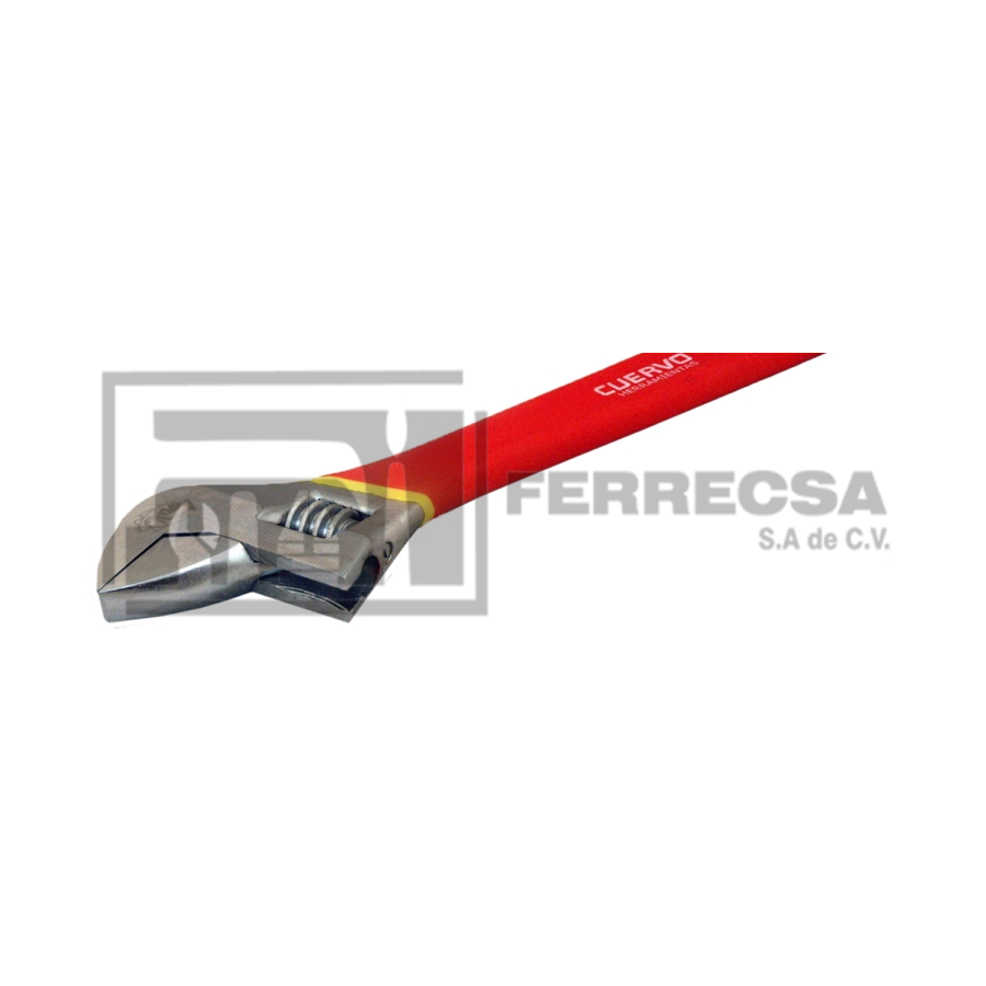 LLAVE AJUSTABLE (PERICO) 12" CROMADO 033054 CUERVO - Tienda Ferrecsa