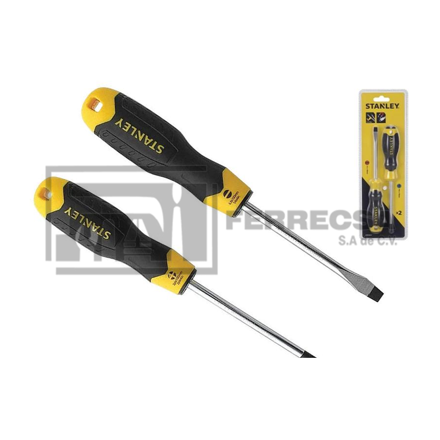 DESARMADOR PLANO/CRUZ 1/4" X 4" 60-020/STMT66670-840 STANLEY - Tienda ...