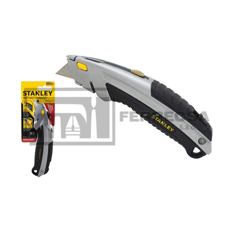 NAVAJA RETRACTIL INSTANT CHANG STANLEY 10-788 - Tienda Ferrecsa