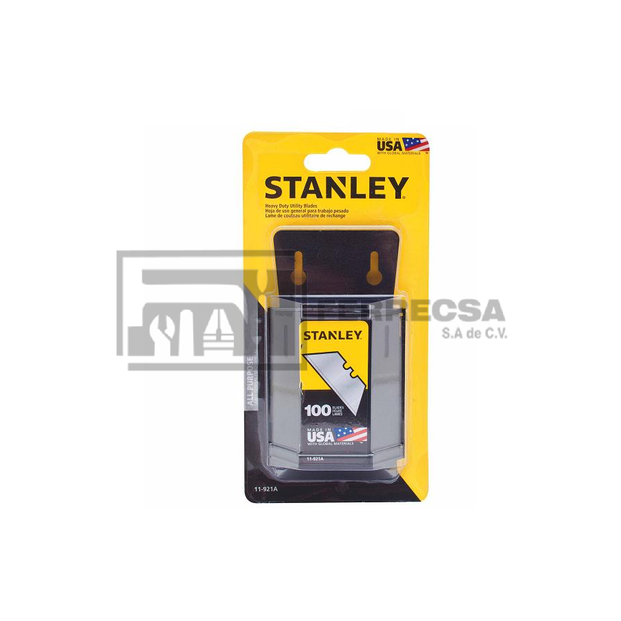REPUESTO NAVAJA RETRACTIL (100) 11-921A STANLEY - Tienda Ferrecsa