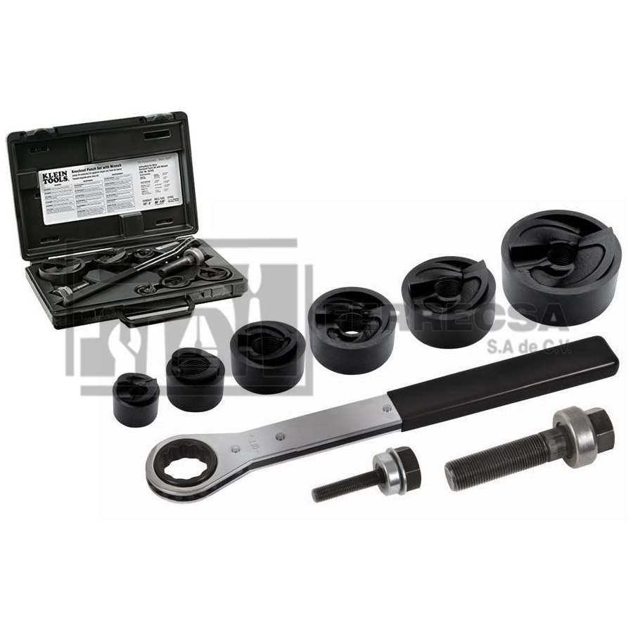 JUEGO DE PUNCH 1/2" A 2" C/MATRACA 53732SEN KLEIN - Tienda Ferrecsa