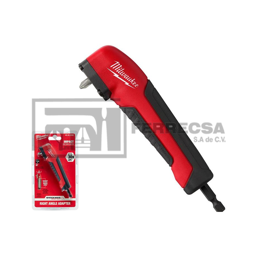 ADAPTADOR ANGULAR 1/4" 48-32-2390 MILWAUKEE* - Tienda Ferrecsa