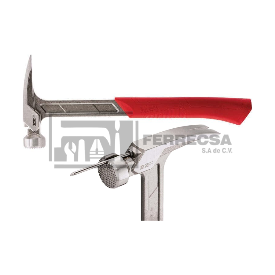 MARTILLO CARPINTERO RECTO 22 OZ 48-22-9022 MILWAUKEE* - Tienda Ferrecsa