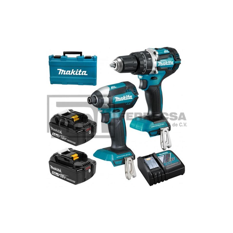 COMBO ROTOMARTILLO ATOR-IMPACTO 18V 5AMP DLX2180TX MAKITA* - Tienda Ferrecsa