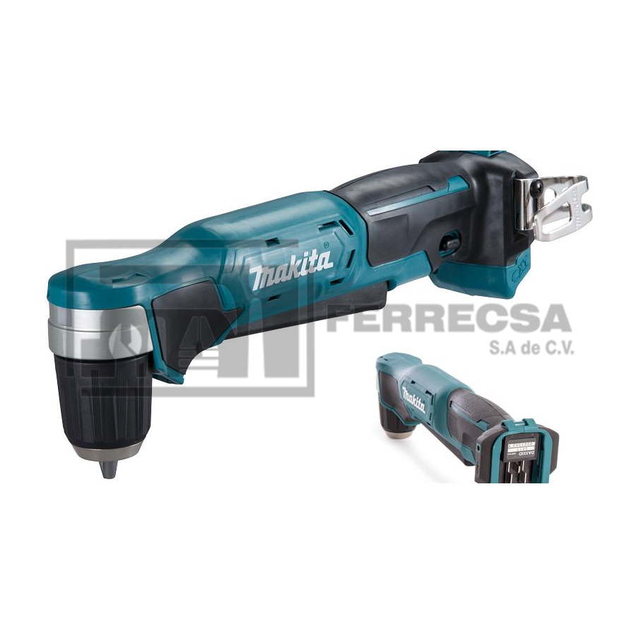 TALADRO ANGULAR INALAMBRICO 3/8" 12V DA333DZ MAKITA* - Tienda Ferrecsa
