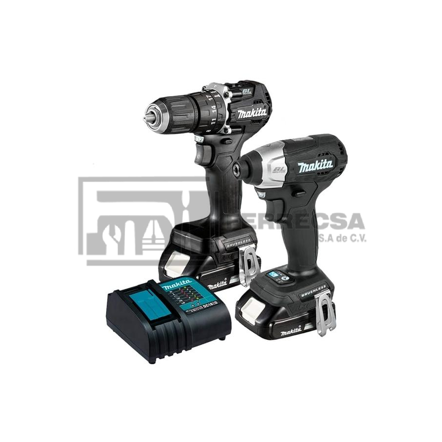 COMBO ROTOMARTILLO-IMPACTO 18V 1.5AMP DLX2414X7B MAKITA* - Tienda Ferrecsa