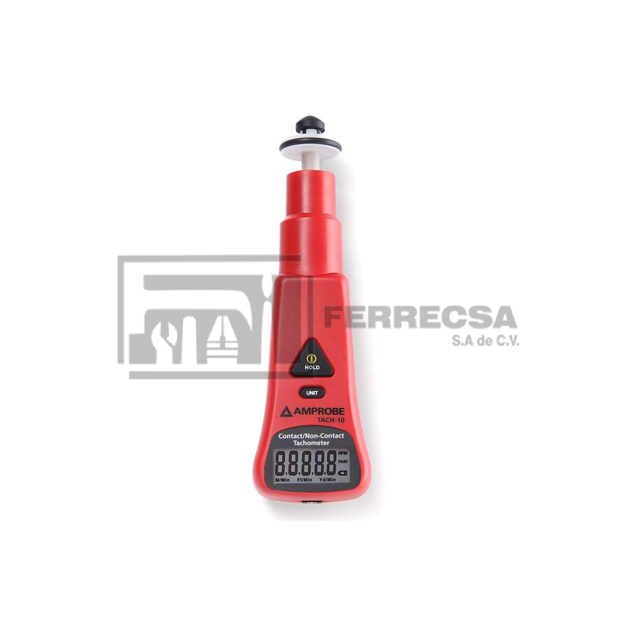 TACOMETRO (MEDIDOR REVOLUCIONES) AMPROBE TACH-10* - Tienda Ferrecsa