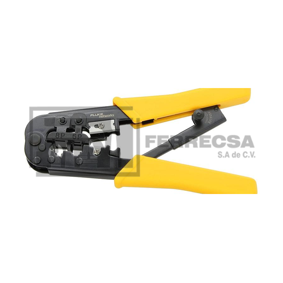 PINZA CRIMPADORA RJ11/RJ45 11212530 FLUKE* - Tienda Ferrecsa