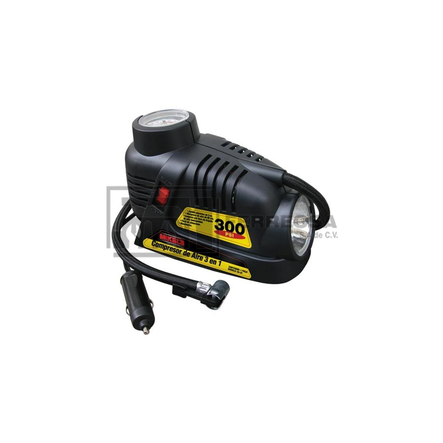 COMPRESOR DE AIRE 300PSI 3 EN 1 12V. CA-31 - Tienda Ferrecsa
