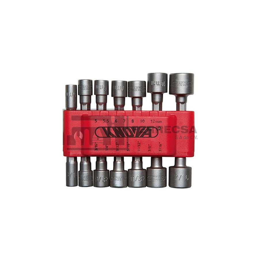 KIT DE 14 PUNTAS DE CAJA STD Y MM 7664 KNOVA - Tienda Ferrecsa