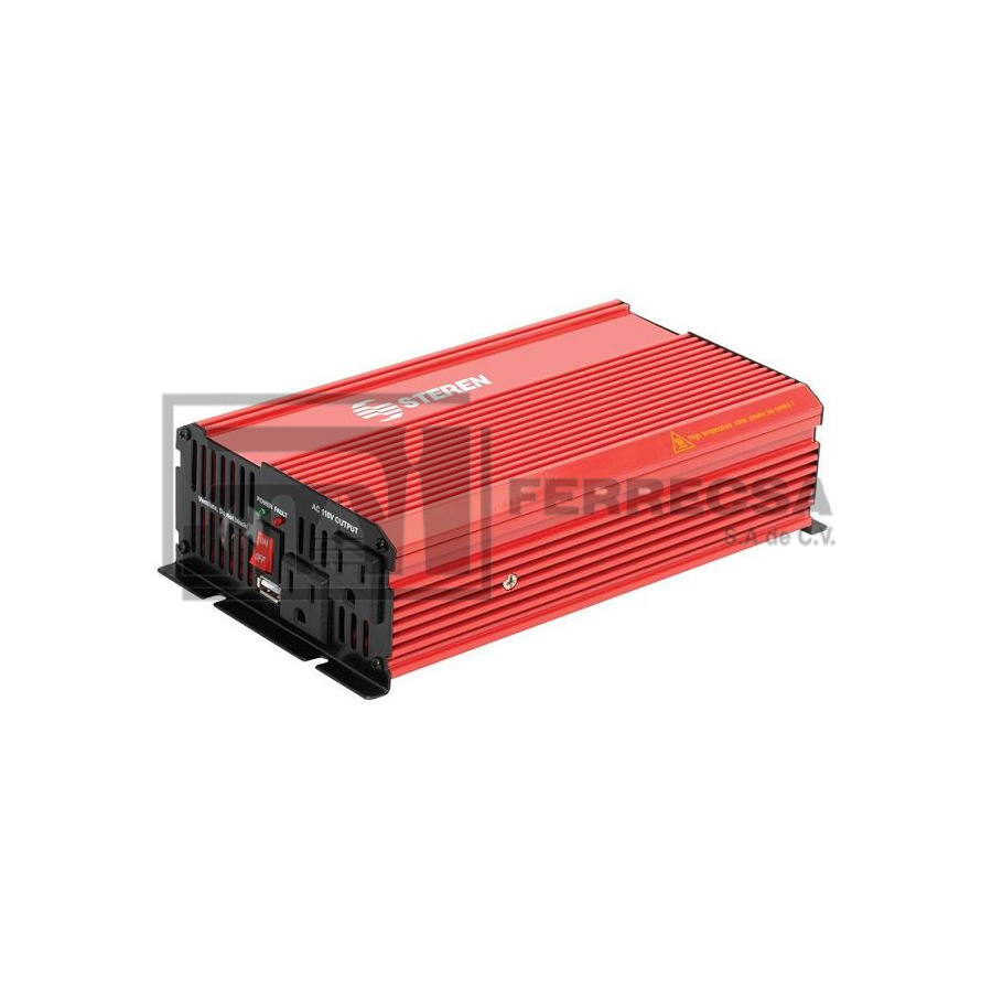 INVERSOR VOLTAJE 1000 WATTS STEREN INV-1000 - Tienda Ferrecsa