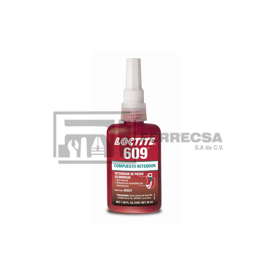 LOCTITE 609 50ML (10) 1610542 - Tienda Ferrecsa